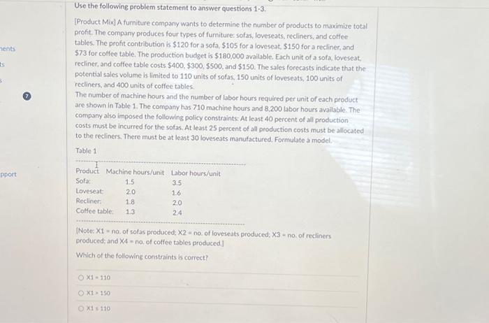 Solved ments ts S pport Use the following problem statement | Chegg.com