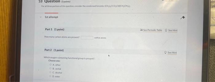 Solved (3 polats) Ist attempt Part 1 (1 point) Seerhint | Chegg.com Solved (3 polats) Ist attempt Part 1 (1 point) Seerhint | Chegg.com