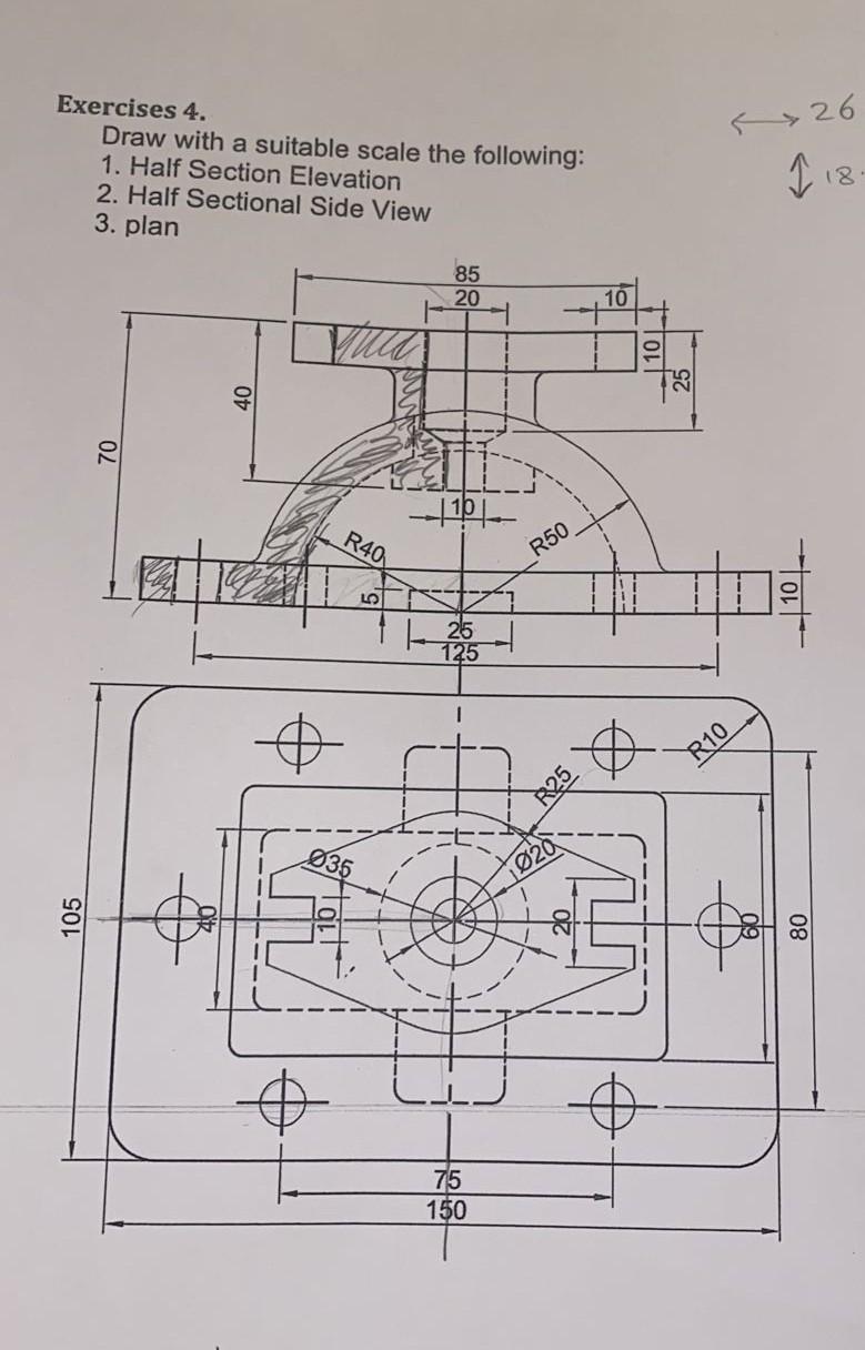 Solved need it on auto cad | Chegg.com