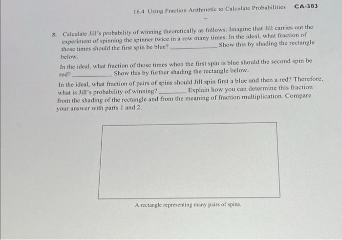 Solved to Calculate Probabilities Class Activity 161 | Chegg.com