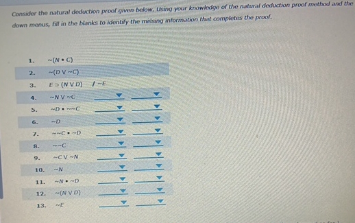 Solved Consider the natural deduction proof given below. | Chegg.com