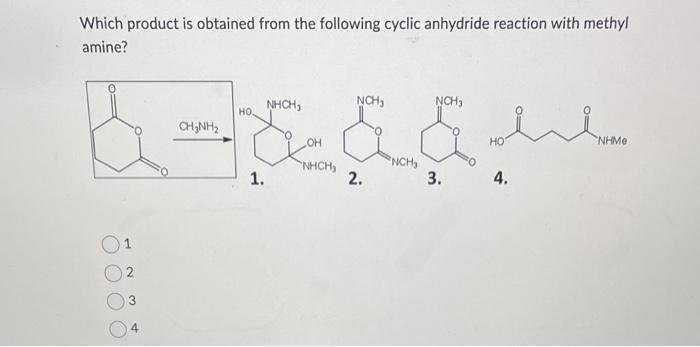 Solved Which product is obtained from the following cyclic | Chegg.com