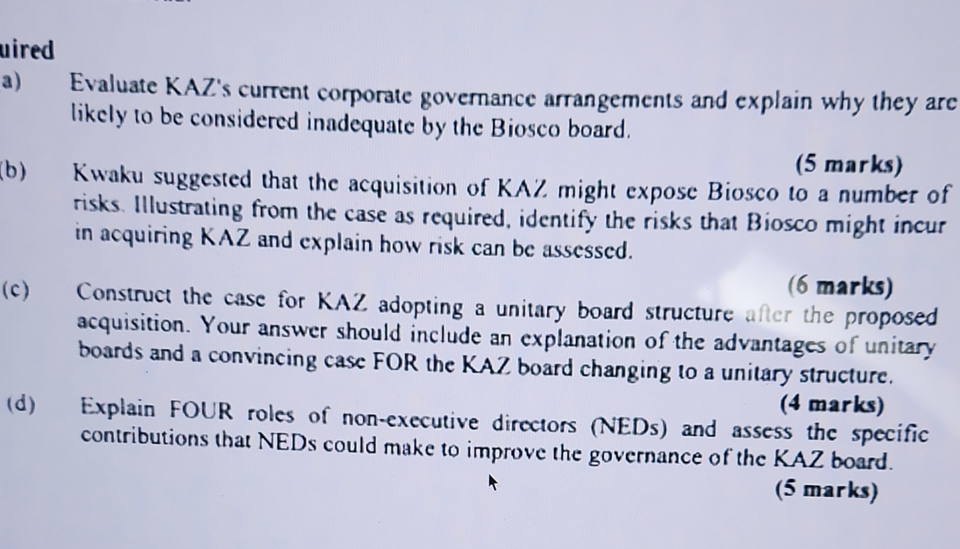 Biosco is a well-established listed European chemical | Chegg.com