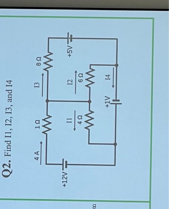 Solved Q2. Find I1, I2, I3, and I4 | Chegg.com