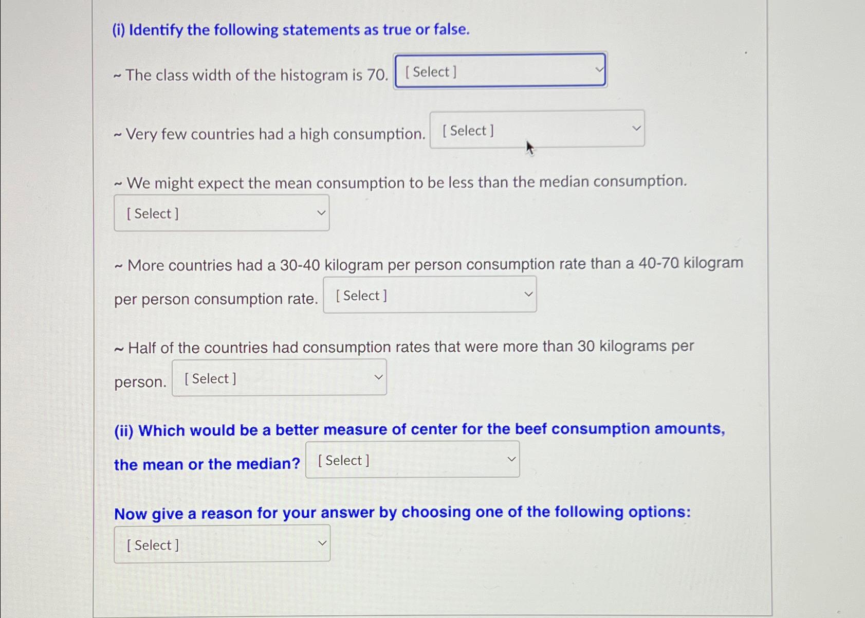 Solved (i) ﻿Identify the following statements as true or | Chegg.com