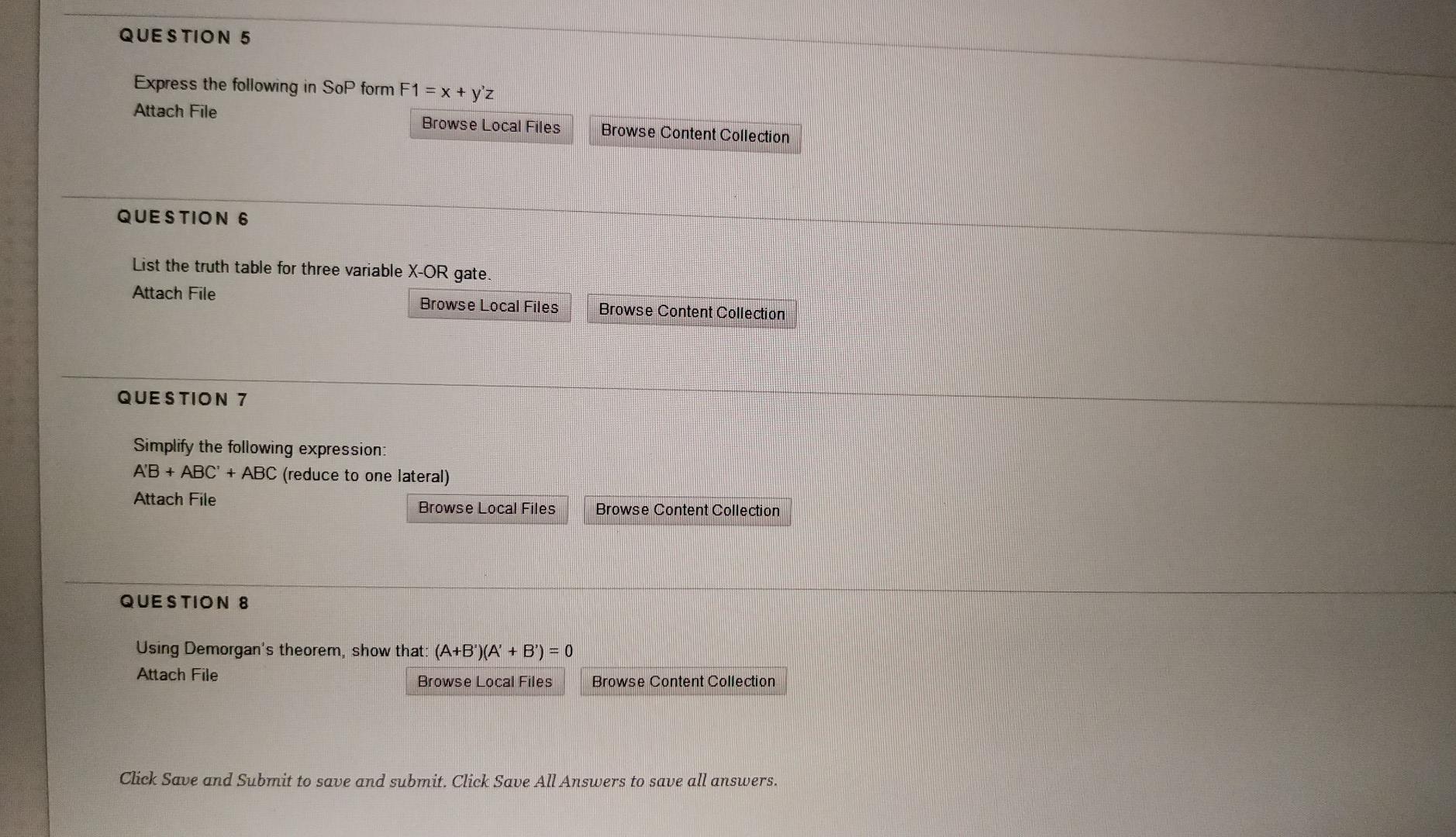 Solved QUESTION 1 Given the SOP circuit, write out its | Chegg.com