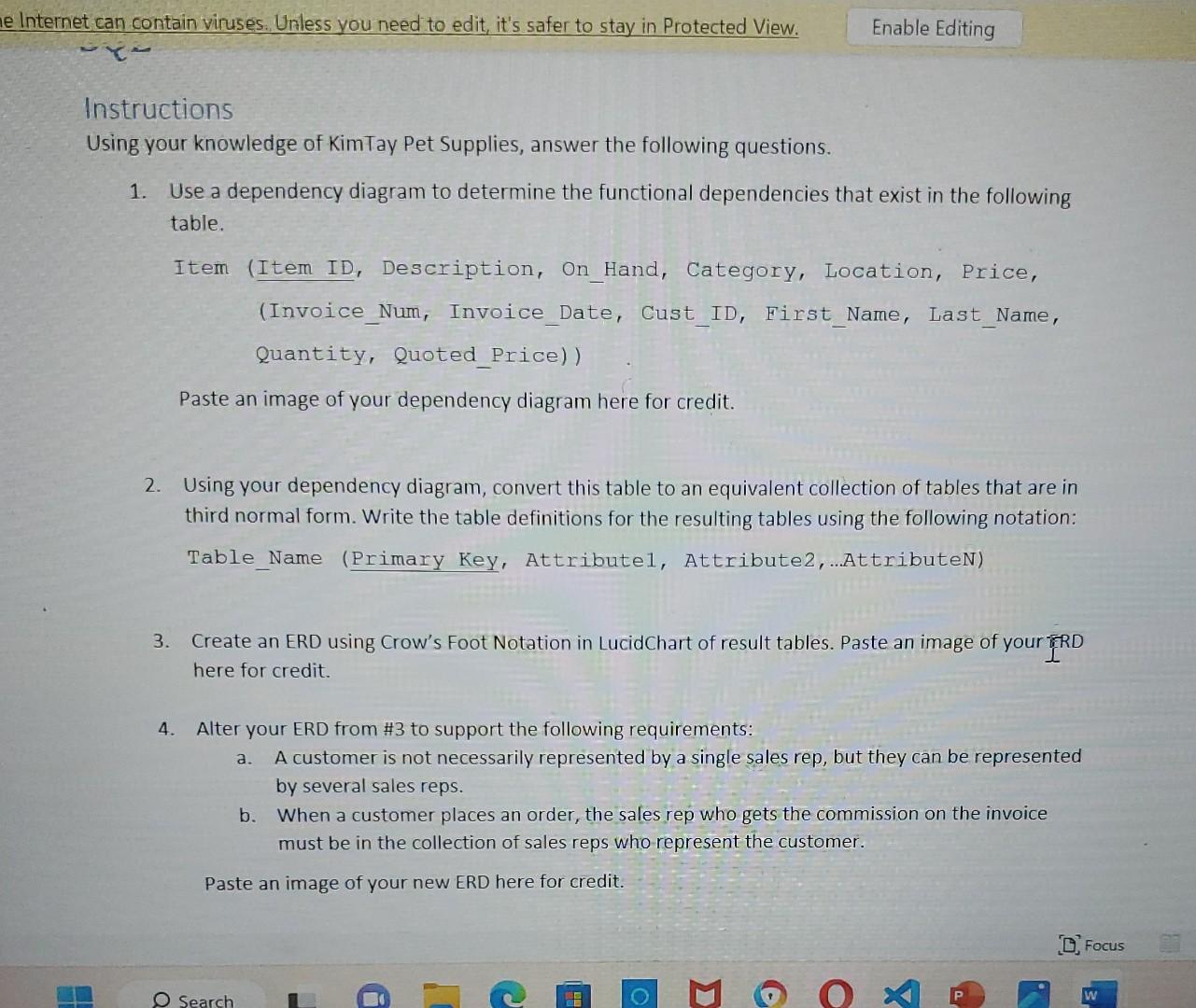 Solved istructions sing your knowledge of KimTay Pet | Chegg.com