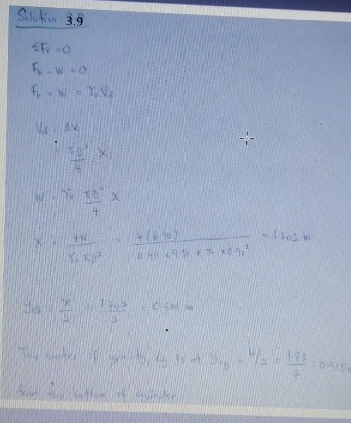 Solved Question 5 A wooden cone floats in water in the | Chegg.com