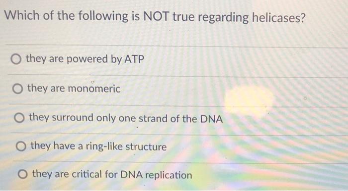 Solved Which of the following is NOT true regarding | Chegg.com