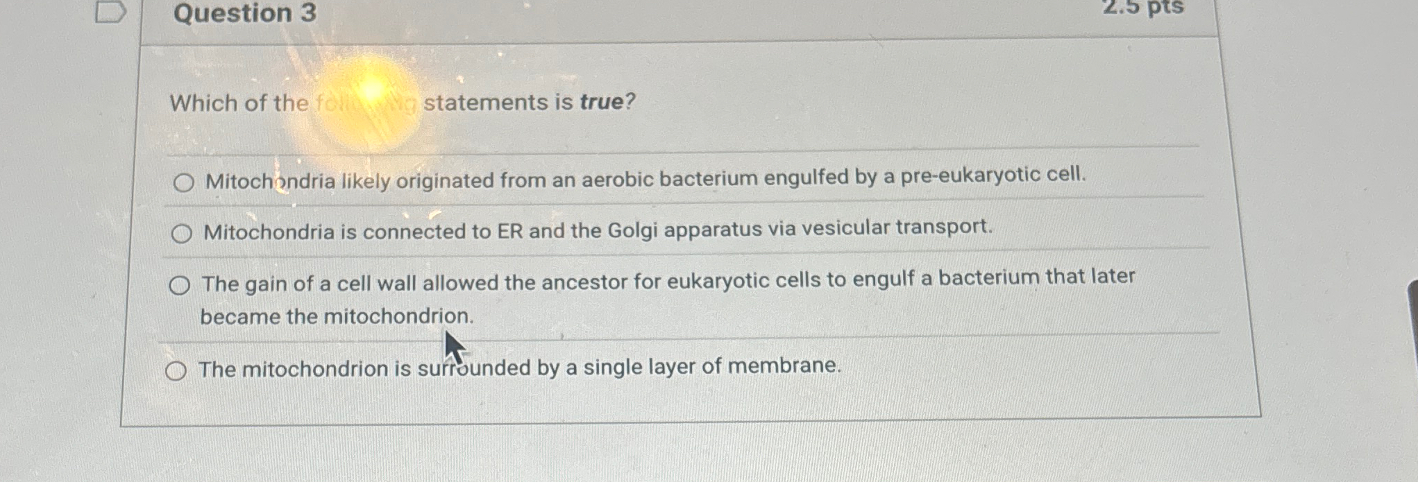 Solved Which of thestatements is true?Mitoch indria likely | Chegg.com