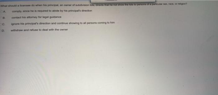 Solved In a platted subdivision, the legal description most | Chegg.com