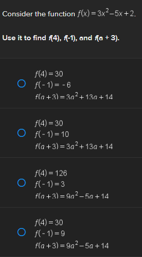 Solved Consider the function f(x)=3x2-5x+2.Use it to find | Chegg.com