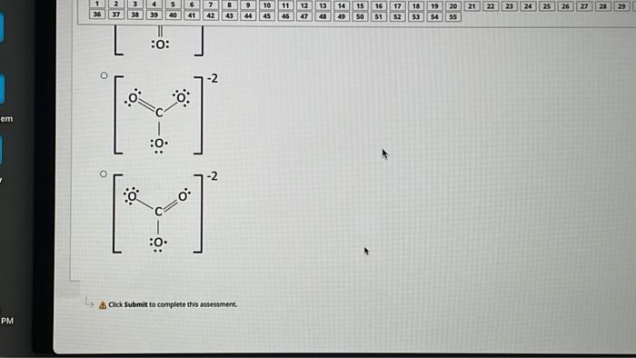 Solved [CLO-4] Which one of the following Lewis structures | Chegg.com