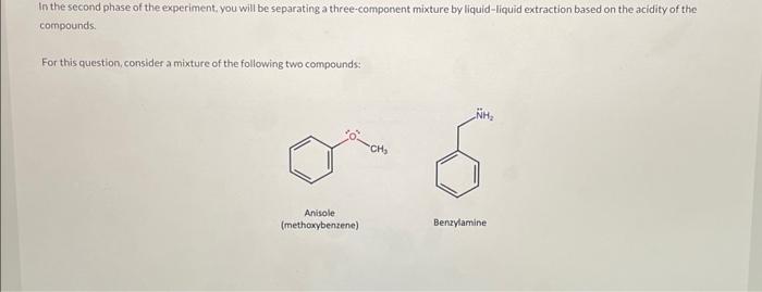 Solved Complete the extraction scheme by labeling the | Chegg.com