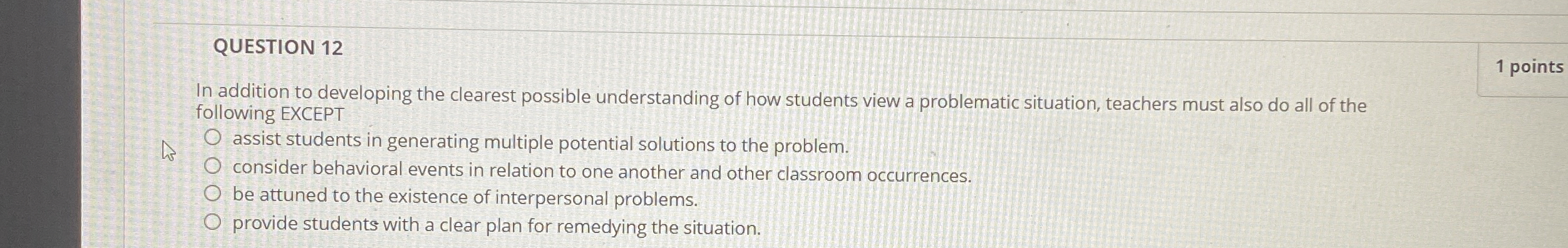 Solved QUESTION 121 ﻿pointsIn addition to developing the | Chegg.com