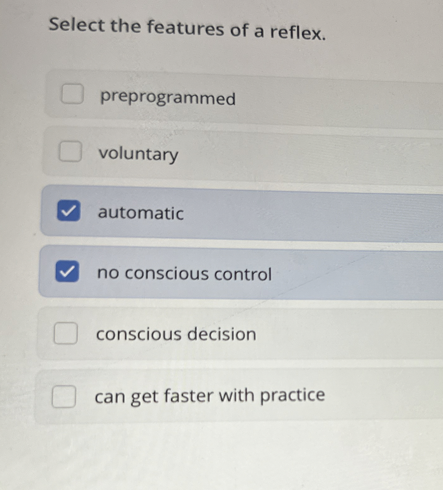Solved Select the features of a | Chegg.com