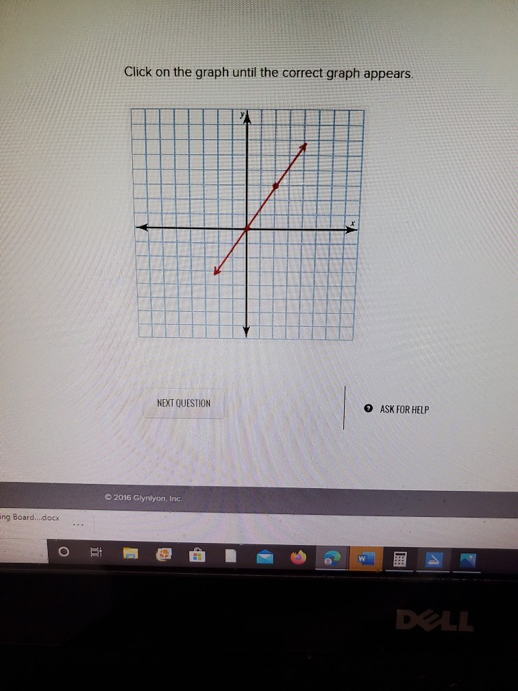 Solved Click On The Graph Until The Correct Graph Appears