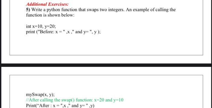 Solved Write A Simple Python Programe Using Functions 