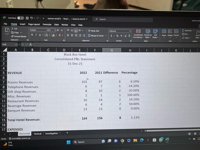 File AutoSave Paste G28 Home Insert Page Layout | Chegg.com