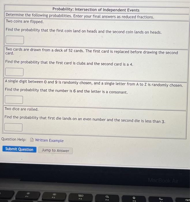 Solved Probability: Intersection of Independent Events | Chegg.com