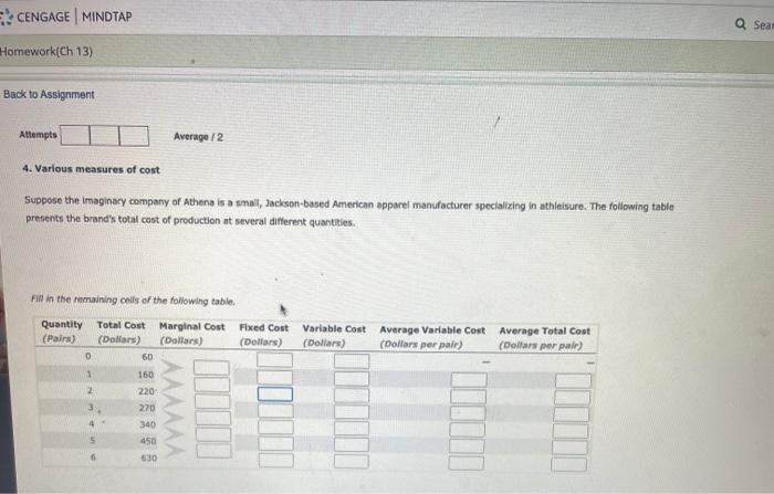 Solved 4. Various measures of cost Suppose the imaginary | Chegg.com
