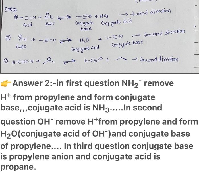 Solved 3. Using your conjugate bases from number 2a and 2c, | Chegg.com
