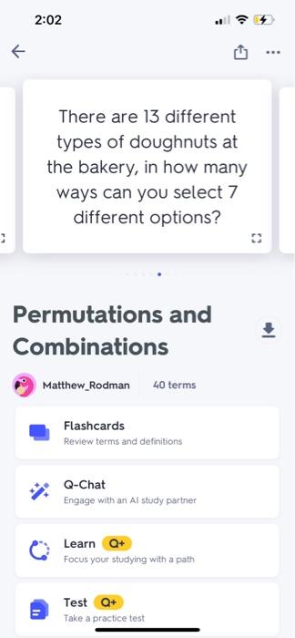 Solved } ← 2:06 Permutations and Combinations || How many | Chegg.com