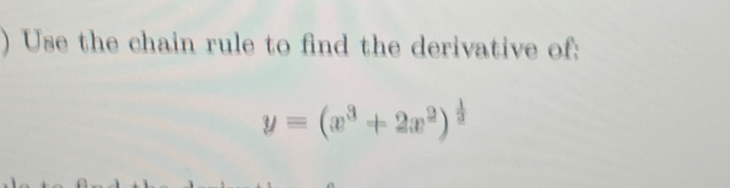 Solved Use the chain rule to find the derivative | Chegg.com
