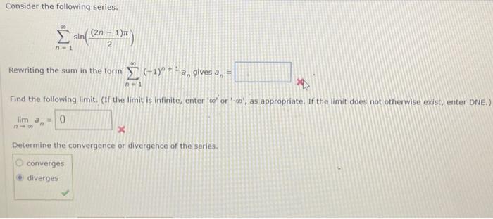 Solved Consider the following series. Rewriting the sum in | Chegg.com
