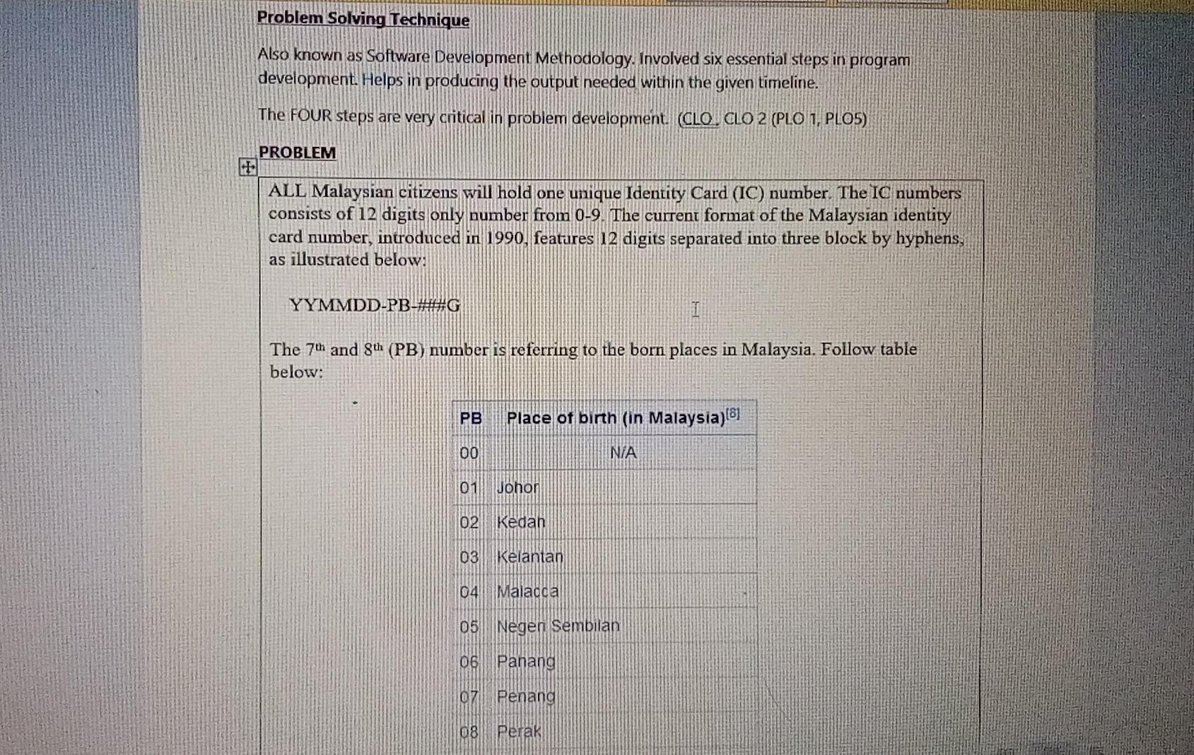 Solved Problem Solving Technique Also known as Software | Chegg.com