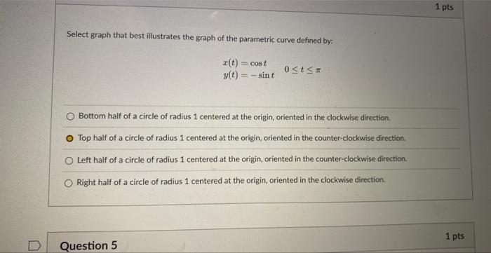 Solved Consider the parametric curve defined by | Chegg.com