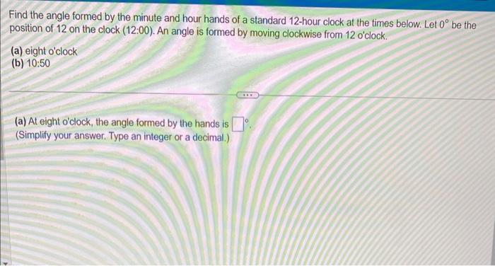 Solved How many degrees does the minute hand of a clock turn | Chegg.com