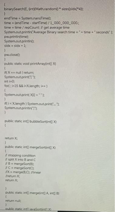Solved import java.util.Arrays: import java.io. PrintWriter: | Chegg.com