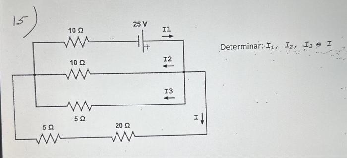 Solved Determinar: I1,I2,,I3∈I | Chegg.com