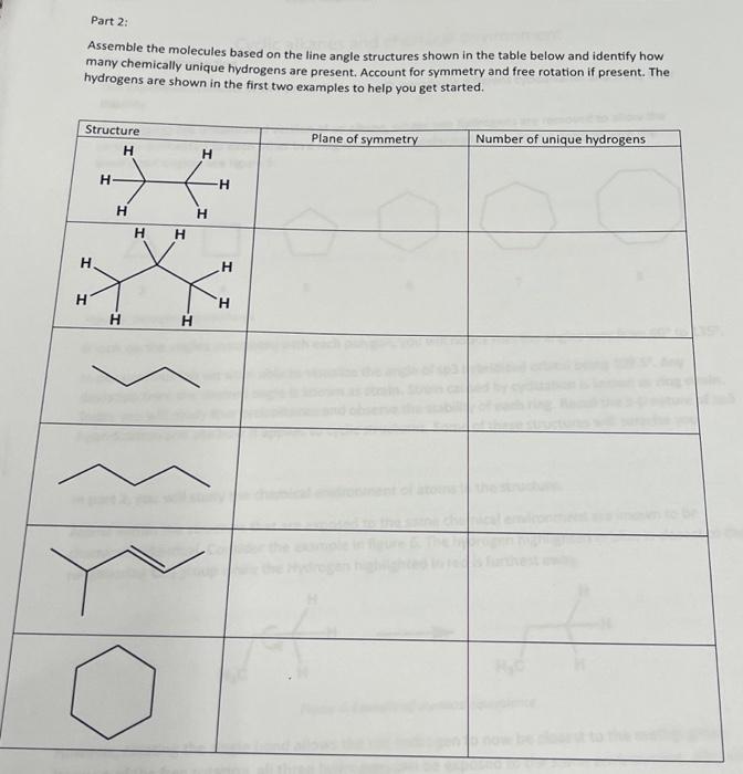 Solved Assemble a 3-carbon ring known as cyclopropane. | Chegg.com