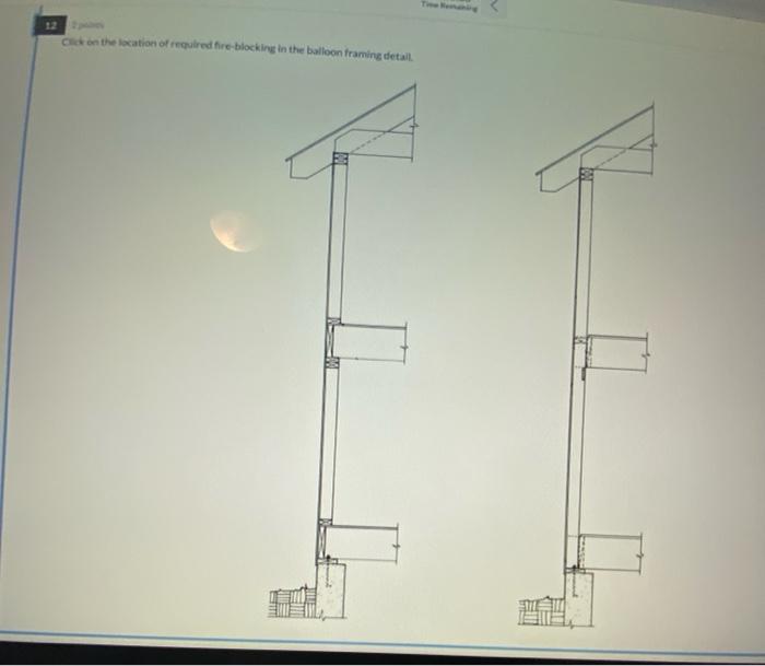 Solved and on the location of required fire blocking in the | Chegg.com