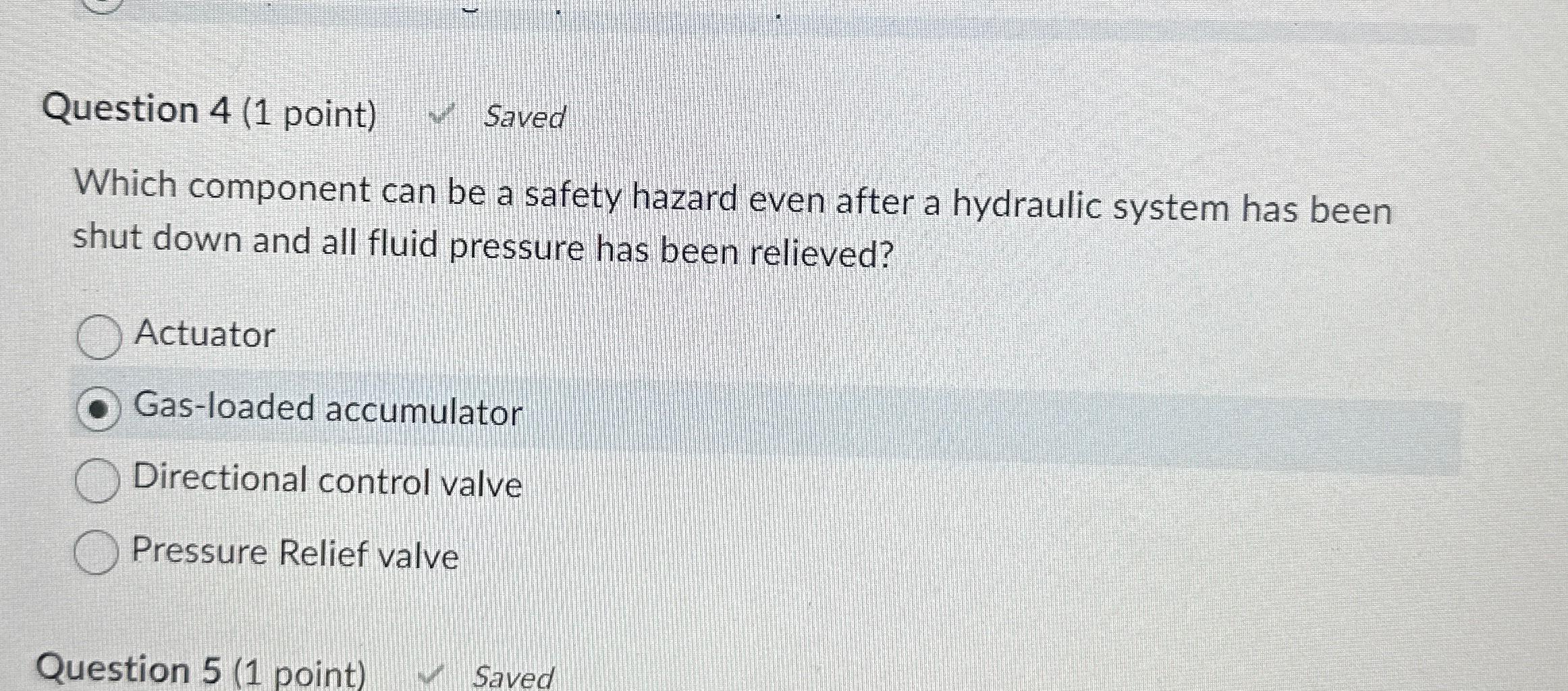Solved Question 4 (1 ﻿point) ﻿SavedWhich component can be a | Chegg.com