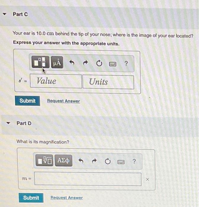 Solved Examining your image in a convex mirror whose radius | Chegg.com