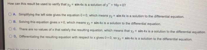 Solved Verify by substitution that the given functions are | Chegg.com