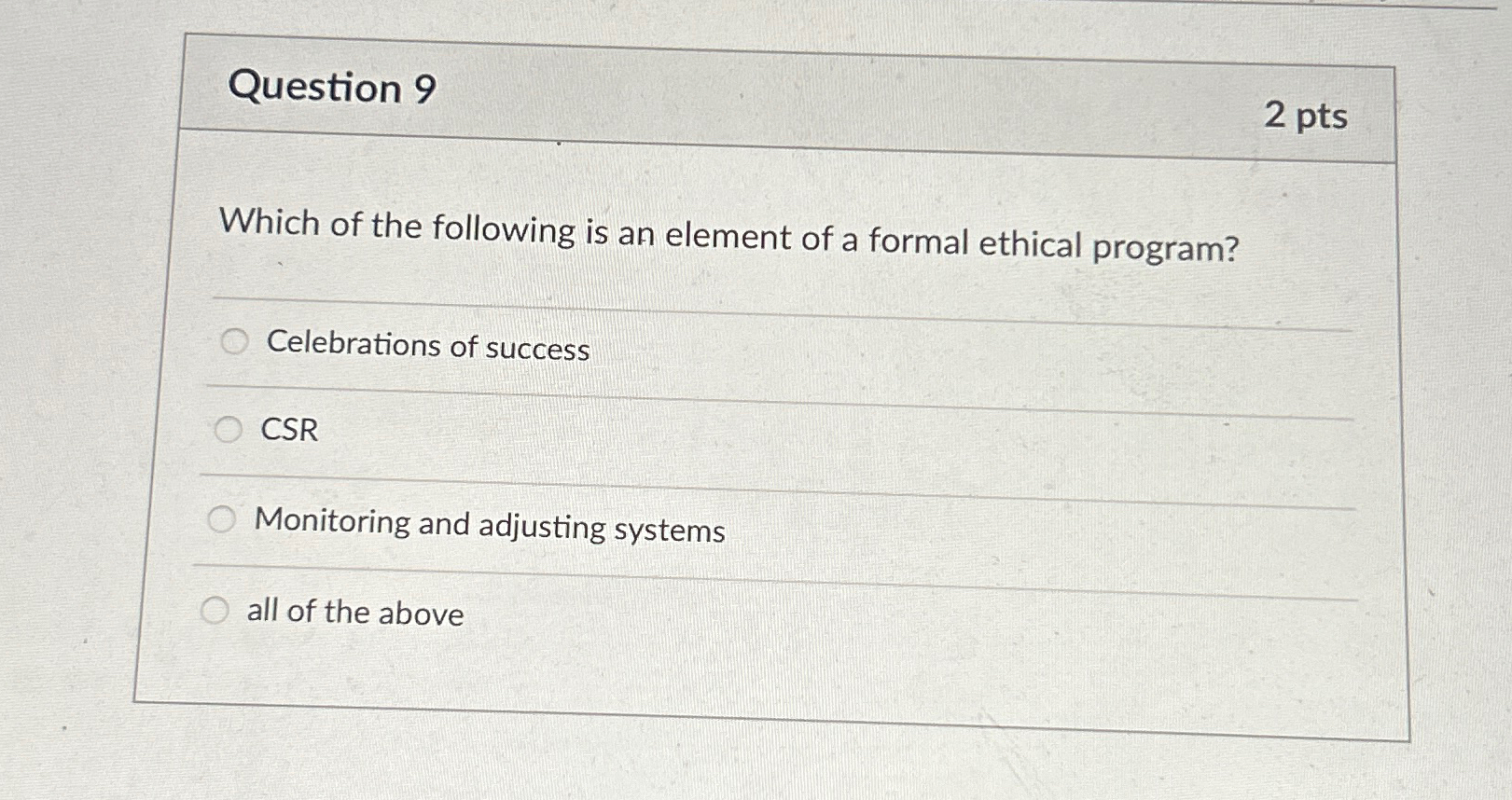 Solved Question 92 ﻿ptsWhich of the following is an element | Chegg.com