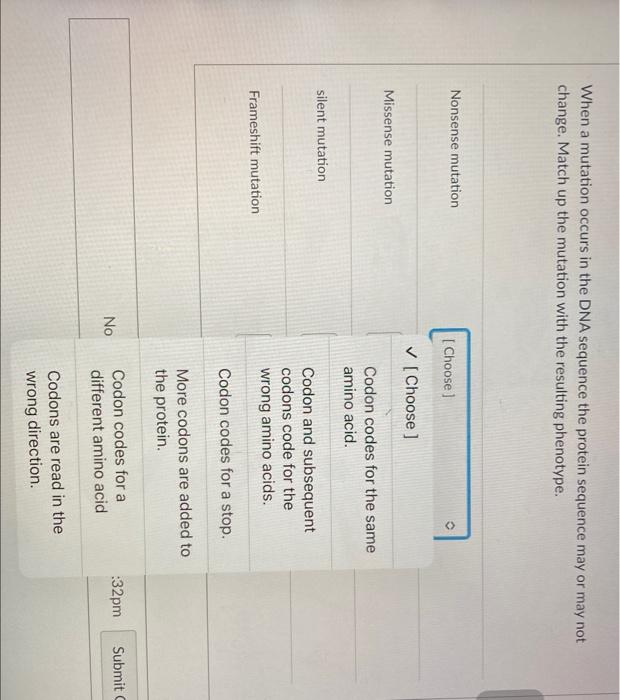 Solved When a mutation occurs in the DNA sequence the | Chegg.com