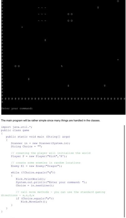 Solved JAVA Complete your game that was begun in Homework 4. | Chegg.com