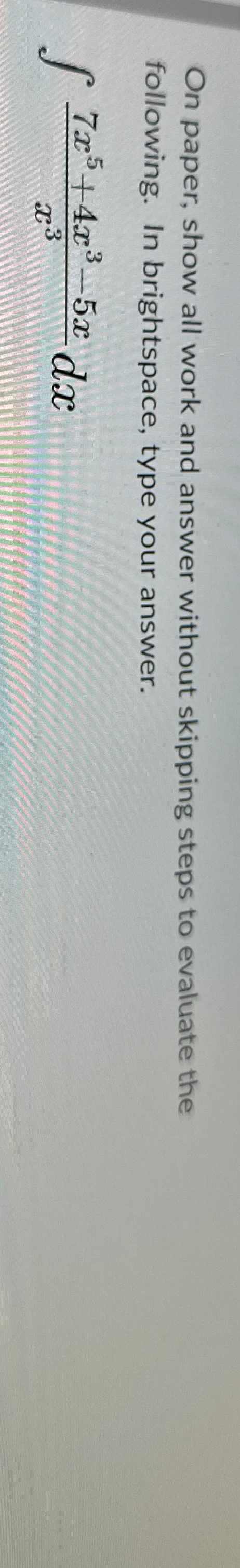Solved On paper, show all work and answer without skipping | Chegg.com