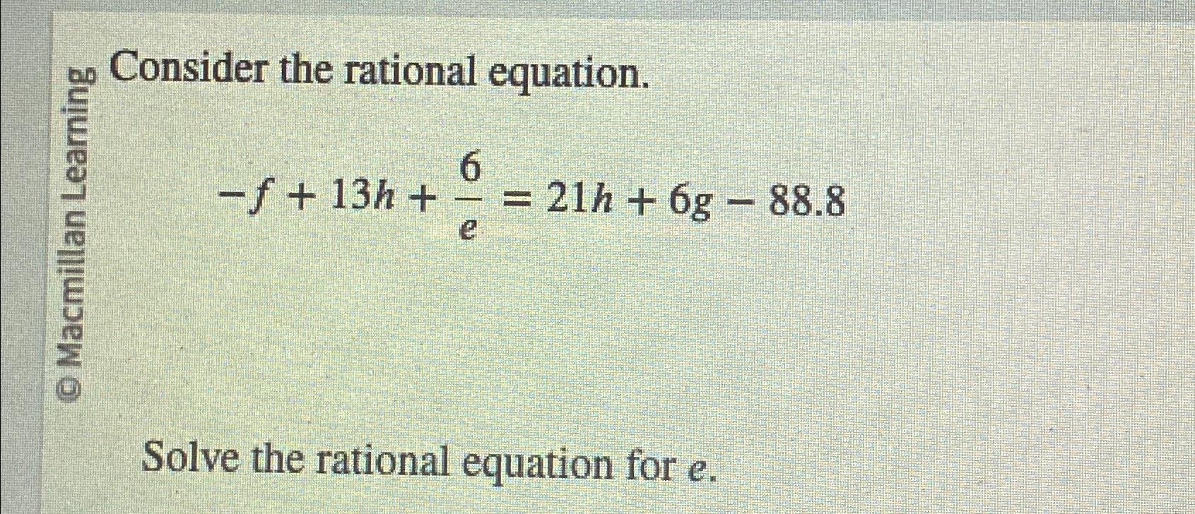 Solved ?5 ﻿Consider the rational | Chegg.com