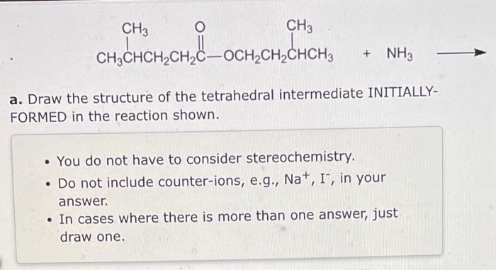 Solved part a) draw the structure of the tetrahedral | Chegg.com