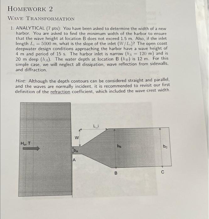 Solved HOMEWORK 2 WAVE Transformation 1. ANALYTICAL ( 7 | Chegg.com