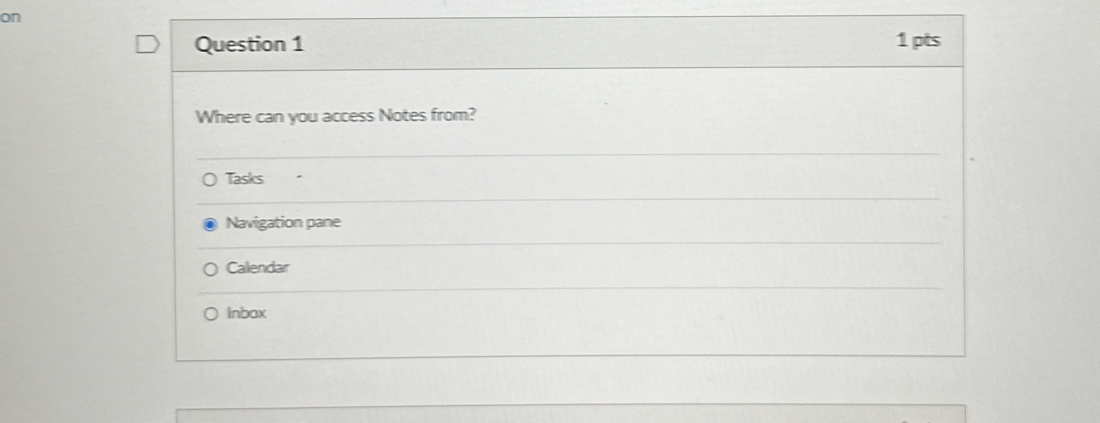 Solved Question 11 ﻿ptsWhere can you access Notes from? | Chegg.com
