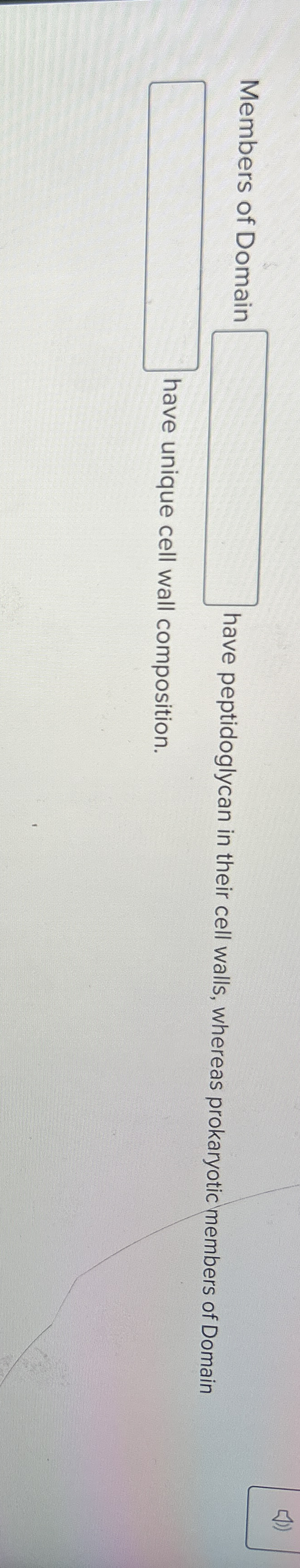 Solved Members of Domain have peptidoglycan in their cell | Chegg.com