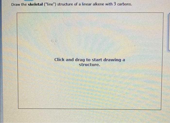 Solved Draw the skeletal ("line") structure of a linear | Chegg.com