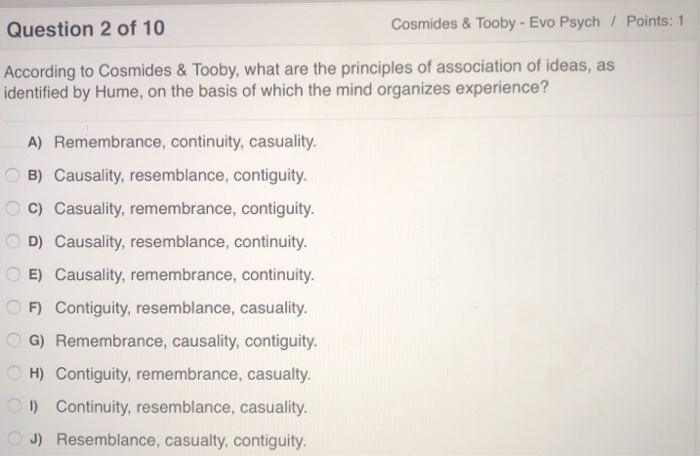 Solved based off the reading "evolutionary psychology:a | Chegg.com